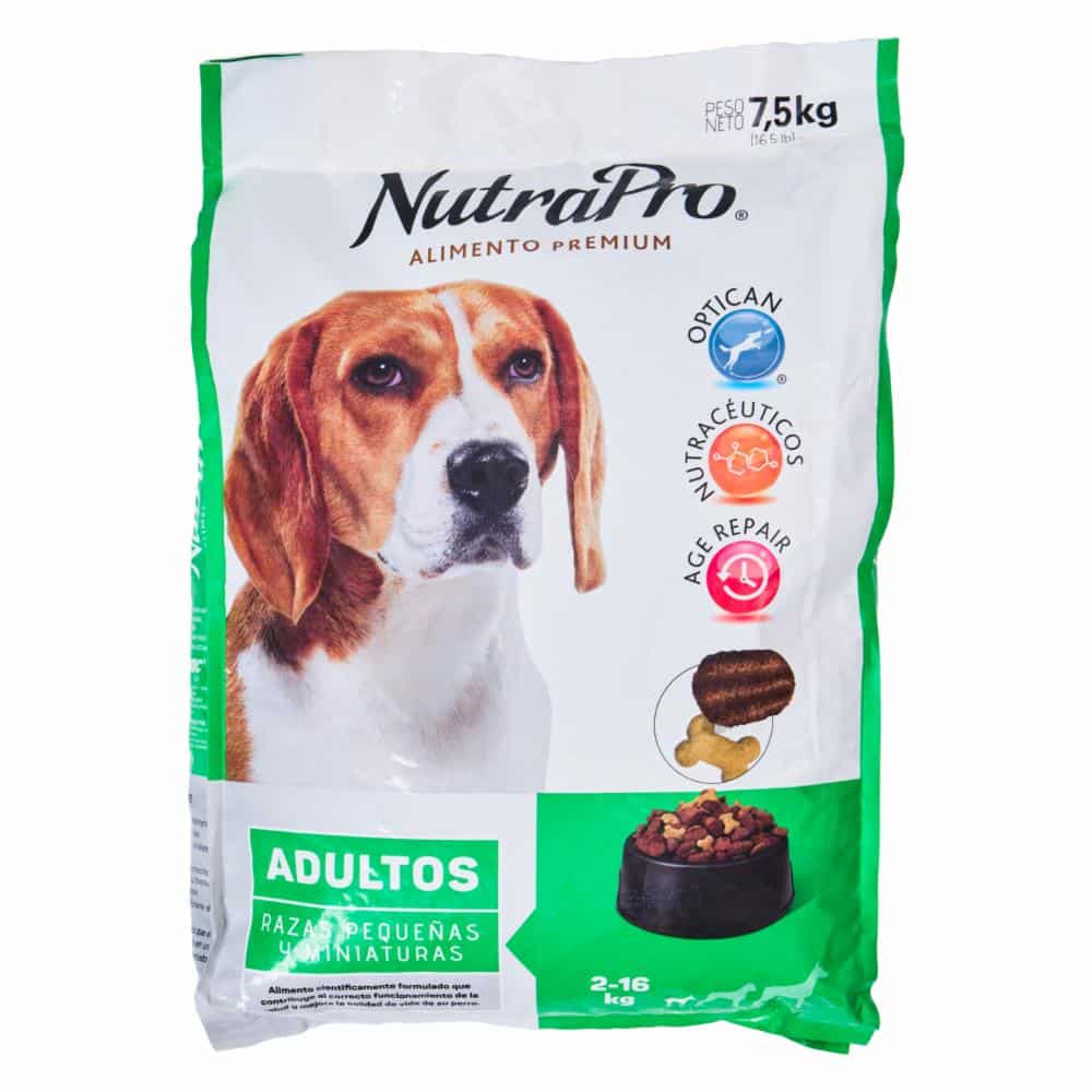 Alimento Para Perros Adultos Razas Pequeñas NUTRAPRO 7,5 Kg - Supermaxi