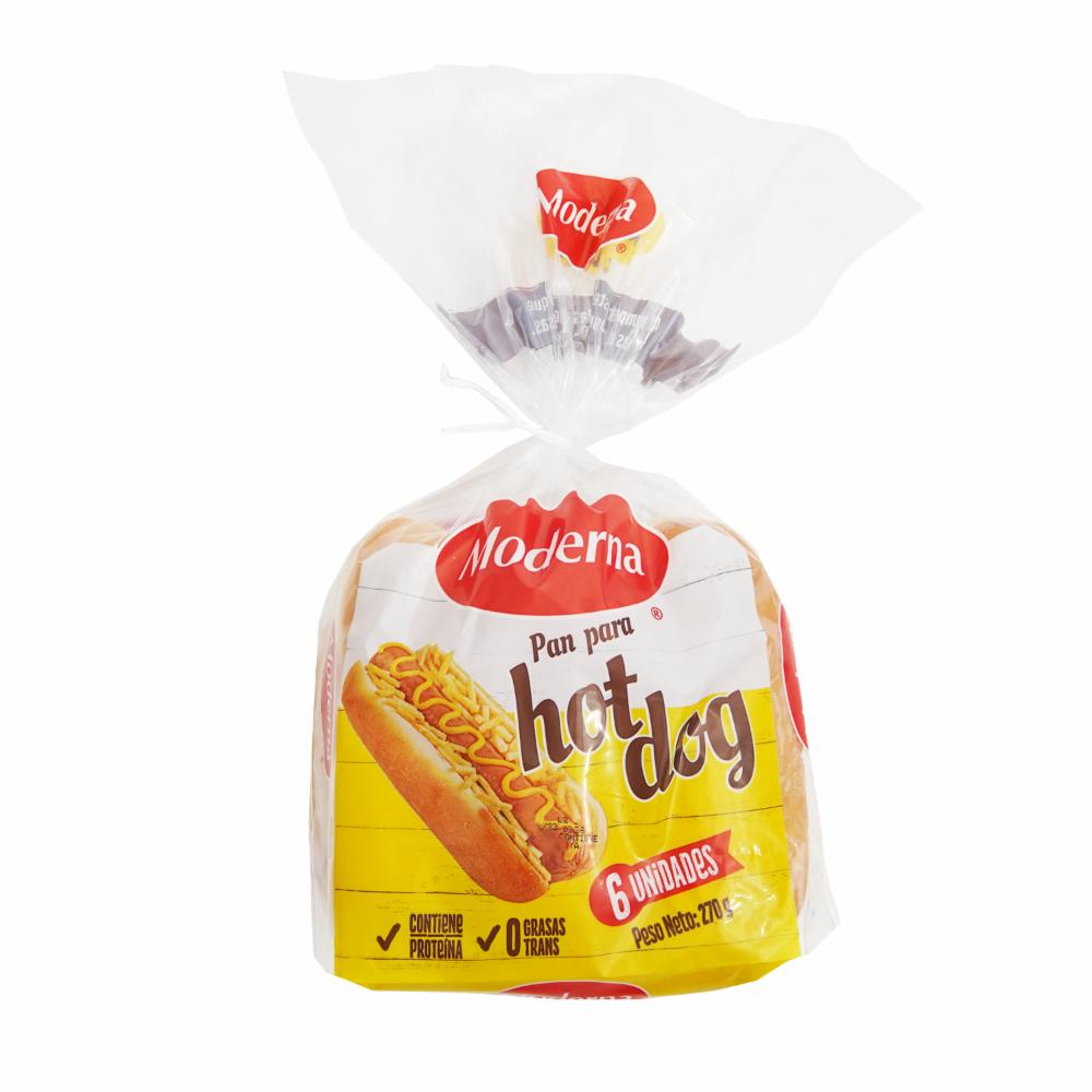 Pan Hot Dog Fiesta MODERNA 270 G - Supermaxi
