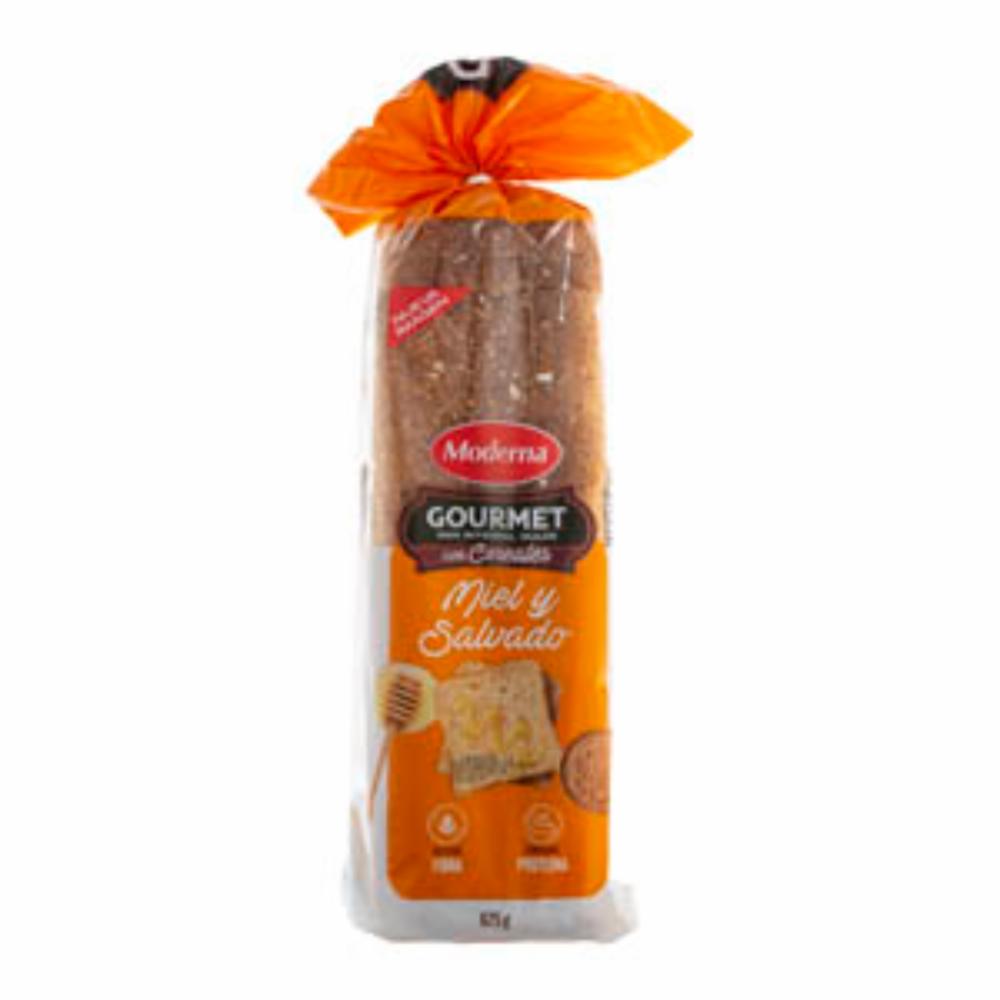 Pan Gourmet Empacado De Miel Y Salvado De Trigo MODERNA 675 G - Supermaxi