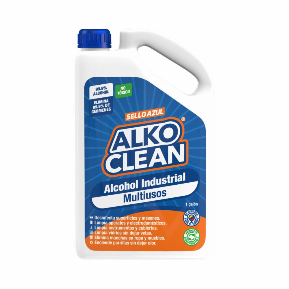 Alcohol Industrial Al 99.9% Multiusos ALKO CLEAN - SELLO AZUL Galón ...