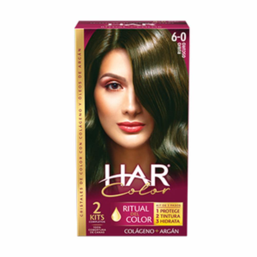 Tinte De Cabello Color Rubio Oscuro 6-0 HAR 100 G - Supermaxi