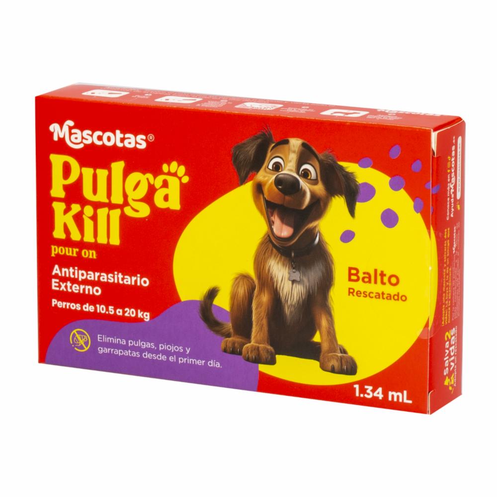 Pipeta Antipulgas Pour On PULGA KILL 1,34 Ml - Supermaxi