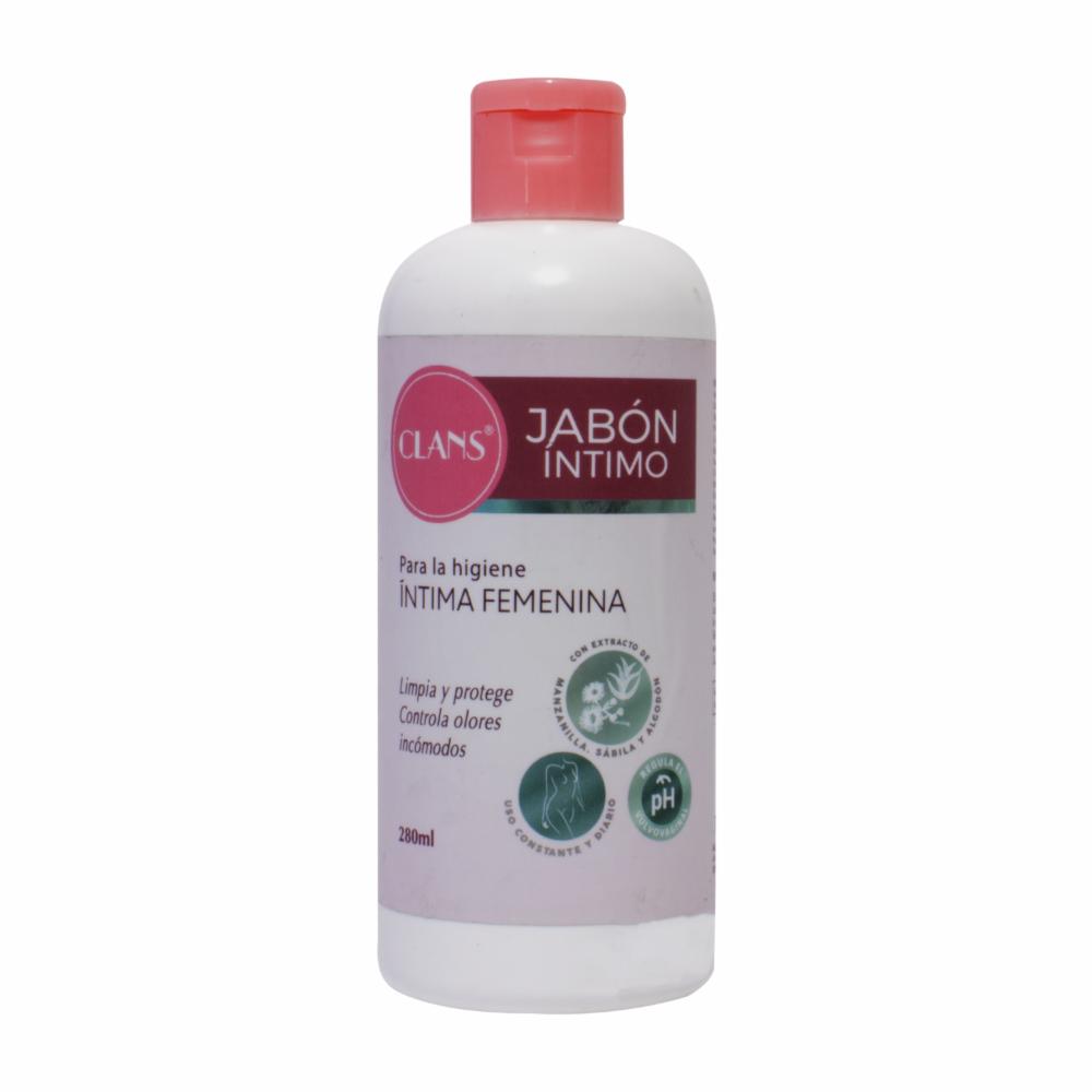 Jabón Íntimo PH Neutro Protección Femenina CLANS 280 Ml - Supermaxi