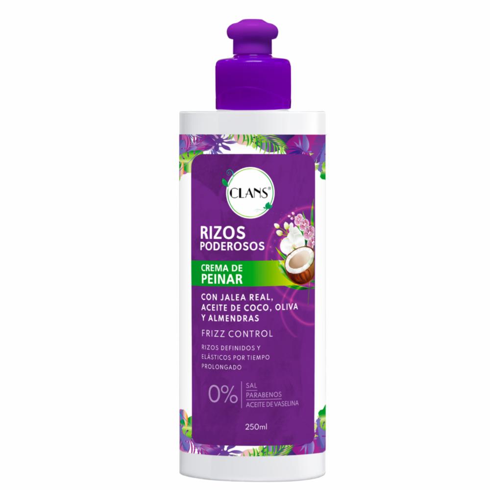 Crema De Peinar Rizos Poderosos CLANS 250 Ml - Supermaxi