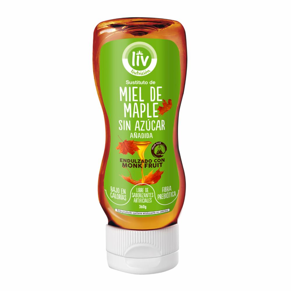 Miel De Maple Sin Azúcar Añadida Endulzada Con Monk Fruit LIV 360 G ...