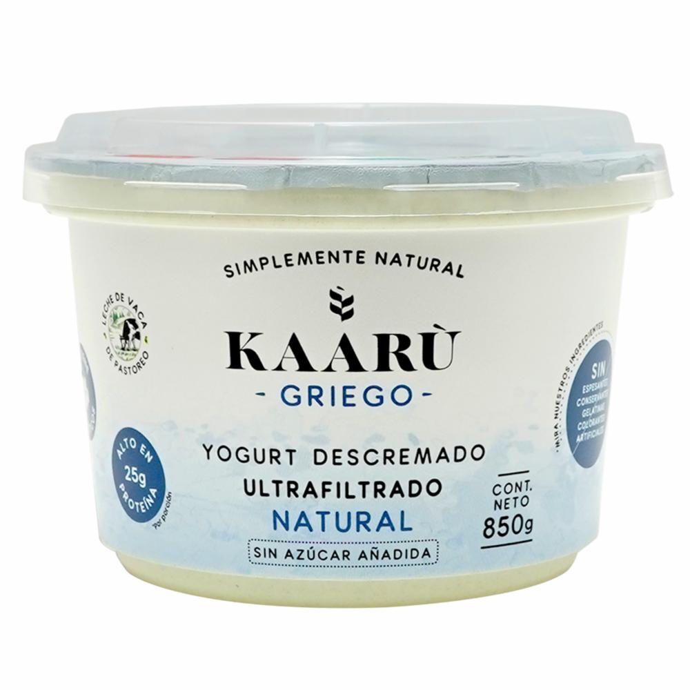 Yogurt Griego Natural Descremado Ultrafiltrado KAARÙ 850 G - Supermaxi