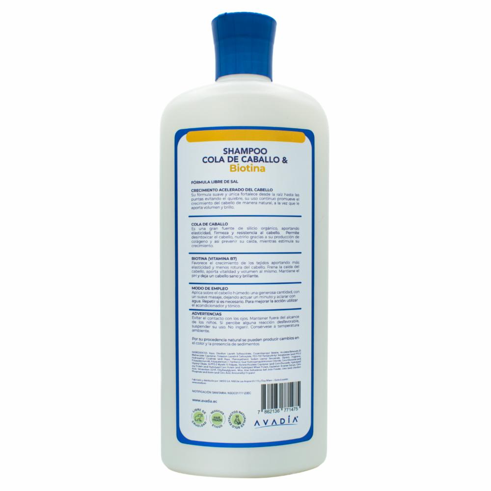 Shampoo Para Cabello Cola De Caballo & Biotina Crecimiento Acelerado ...
