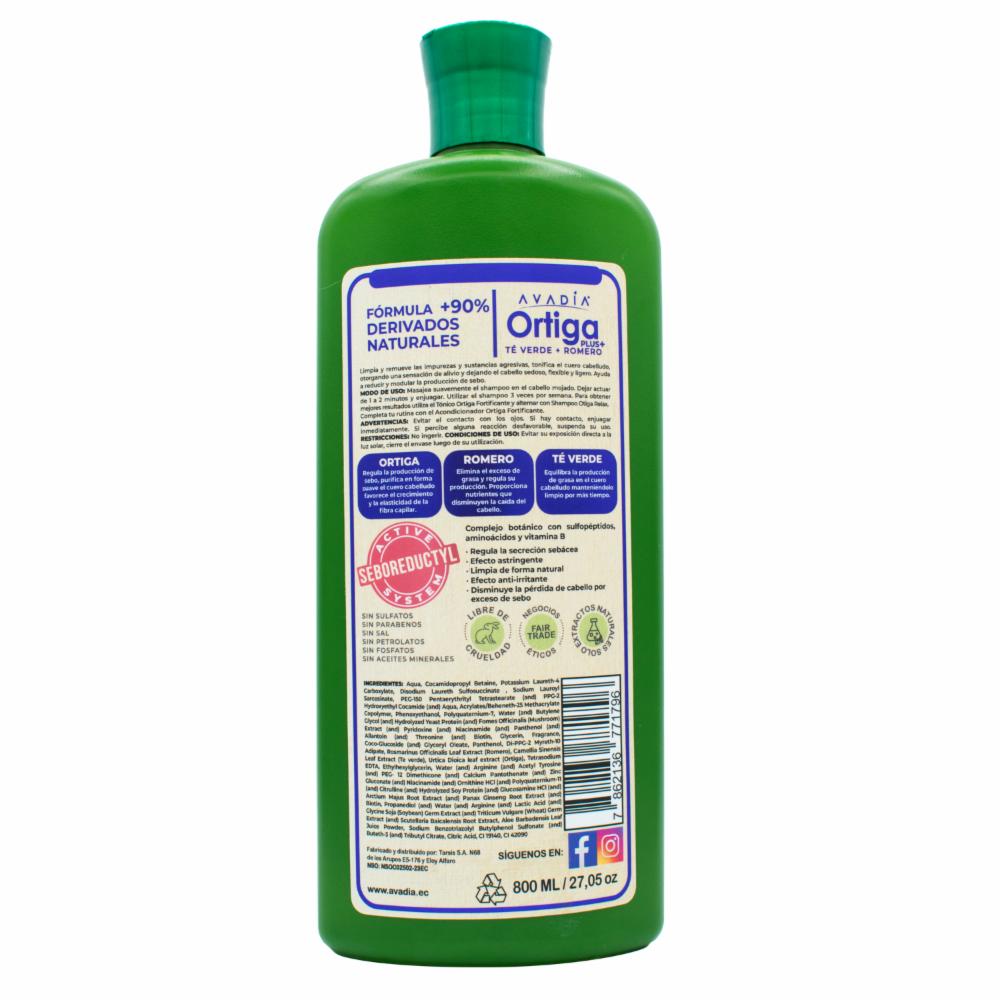 Shampoo Para Cabello Ortiga Plus Anticaída Seboregulador Trichogen ...