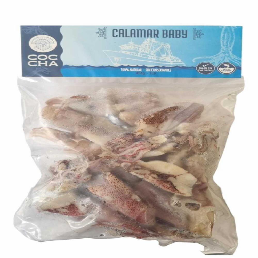 Calamar Baby Entero 100% Natural Sin Químicos COC CHA 454 g - Supermaxi
