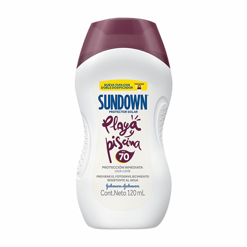 Protector Solar Corporal Playa Y Piscina Spf70 SUNDOWN 120 Ml - Supermaxi