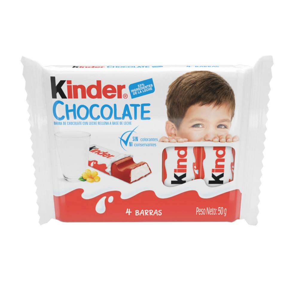 Barra De Chocolate 33% Ingredientes De La Leche KINDER 50 G - Supermaxi