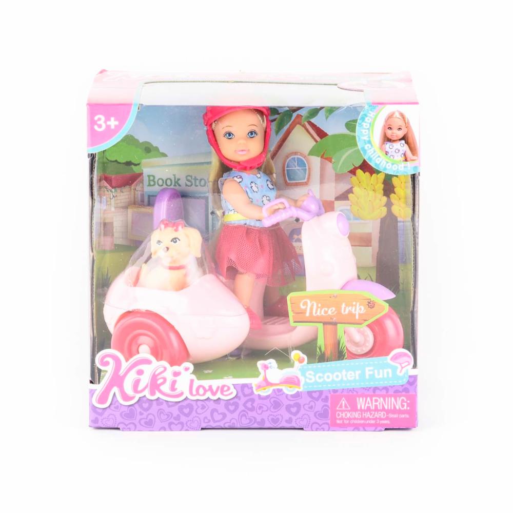 Mini Muñeca Con Bicicleta ANKIKI Para Niña - Supermaxi