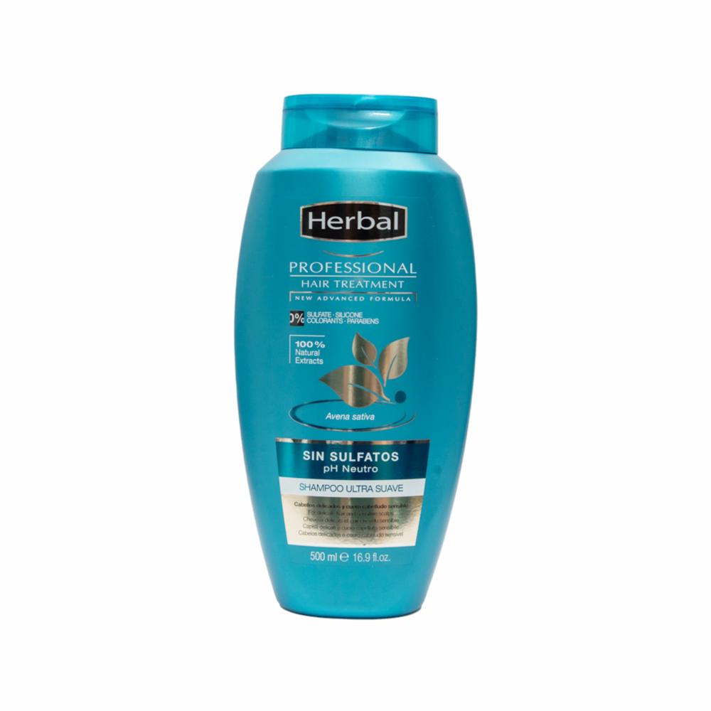 Shampoo Ultra Suave Sin Sulfatos Ph Neutro HERBAL PROFESSIONAL 500 Ml - Supermaxi