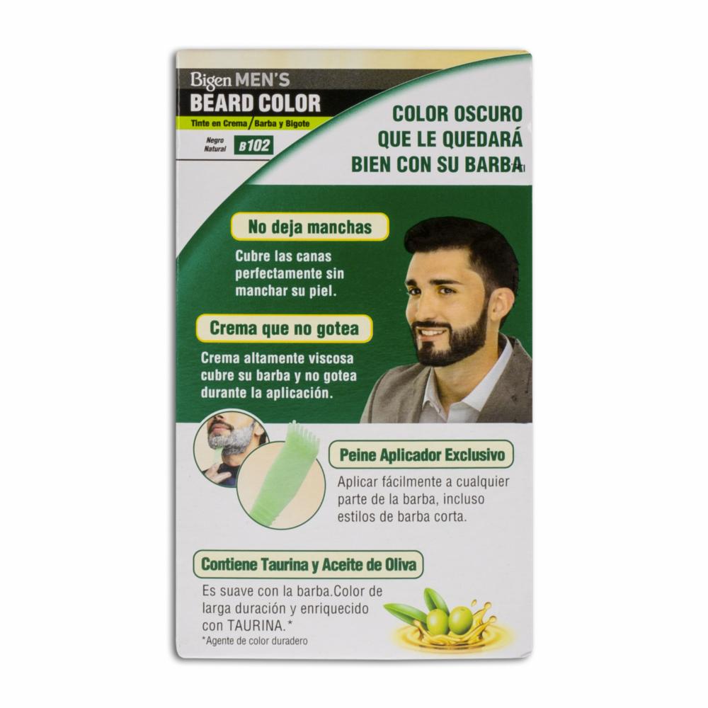 Tinte Para Cabello En Crema Para Barba Y Bigote BIGEN Color B.102 NeGo ...