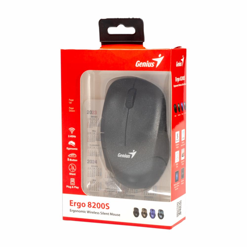 Mouse Ergo 8200S Negro GENIUS Wireless - Supermaxi