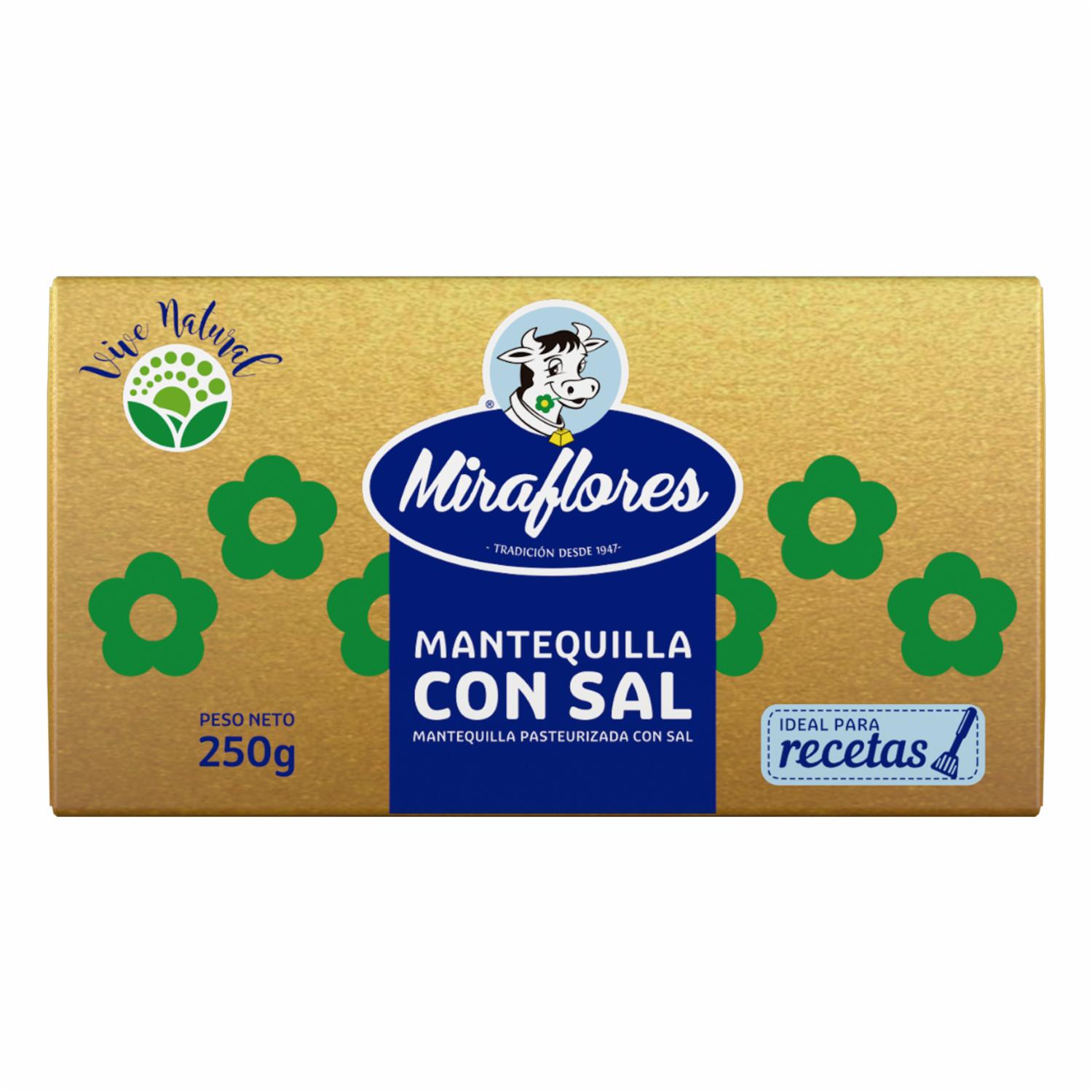 Mantequilla Con Sal MIRAFLORES 250 G - Supermaxi