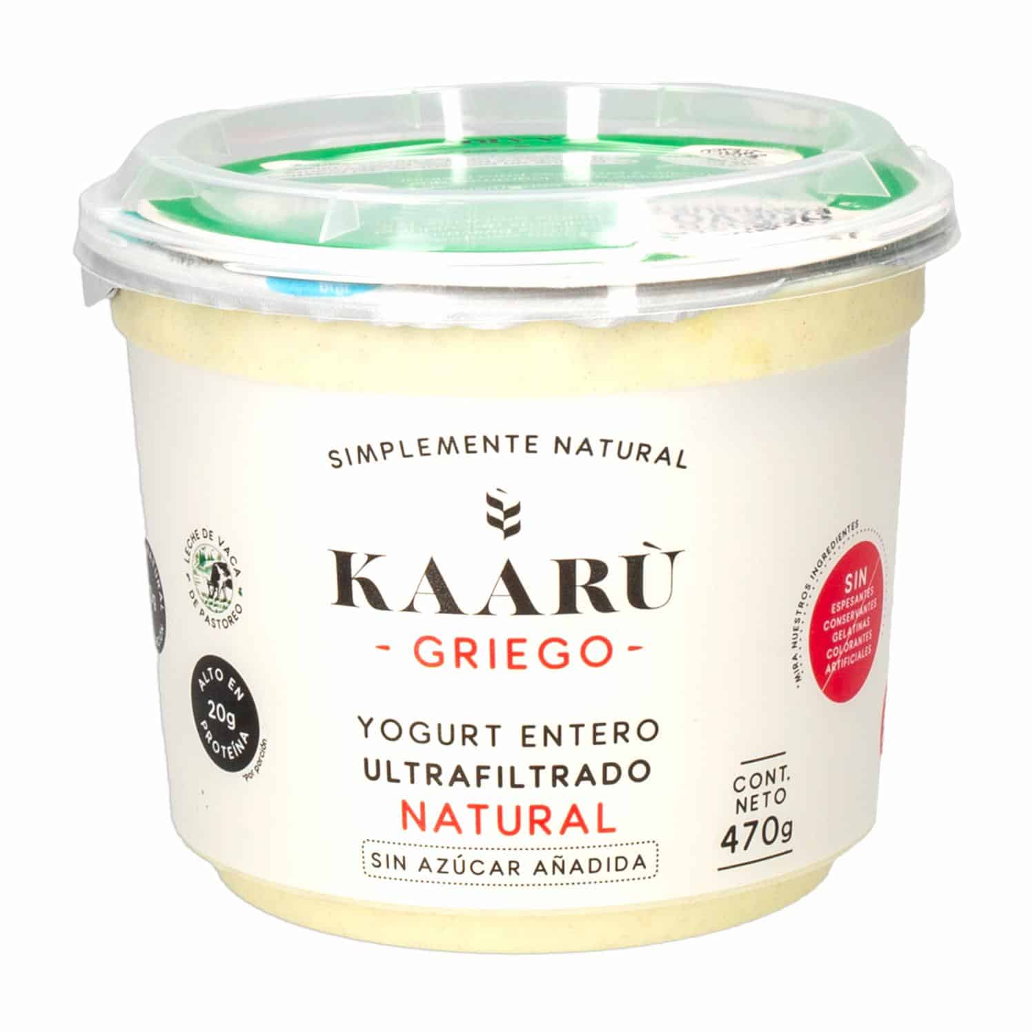 Yogurt Griego Natural Entero Ultrafiltrado KAARÚ 470 G - Supermaxi