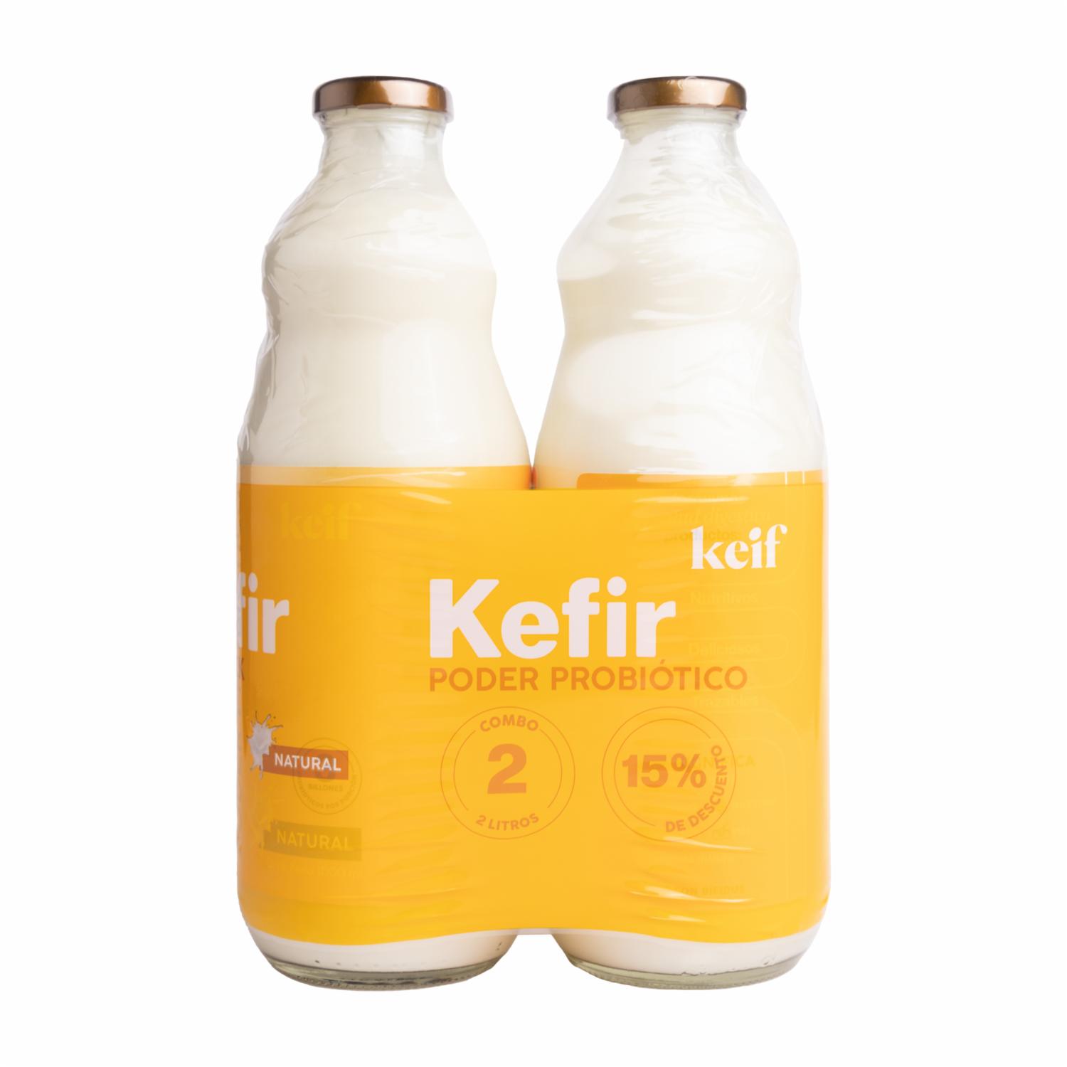 Kefir Poder Probiótico Sabor Natural Dúo Pack KEIF 2 Uds X 1000 Ml ...