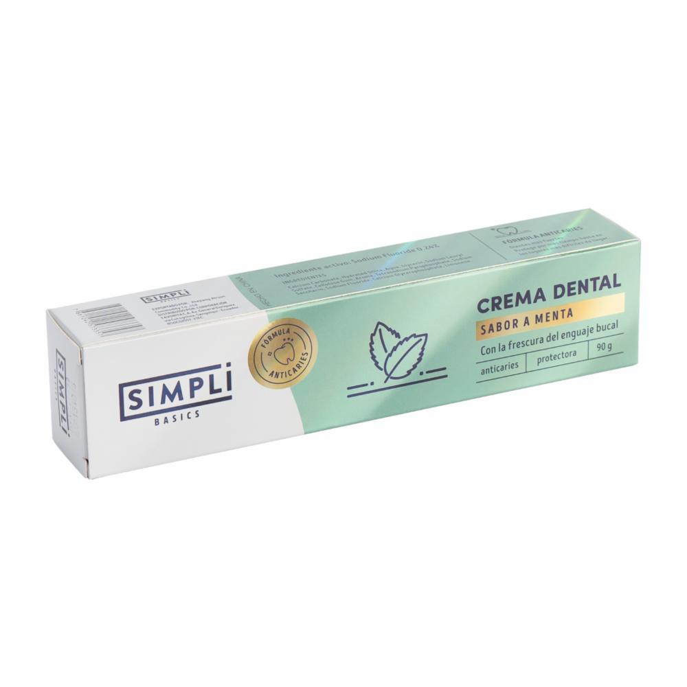 Crema Dental Sabor A Menta SIMPLI 90 G - Supermaxi