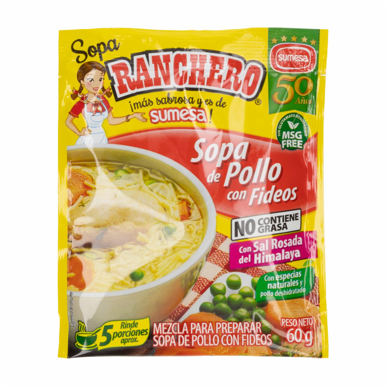 Sopa De Pollo Con Fideos RANCHERO Sobre - Supermaxi