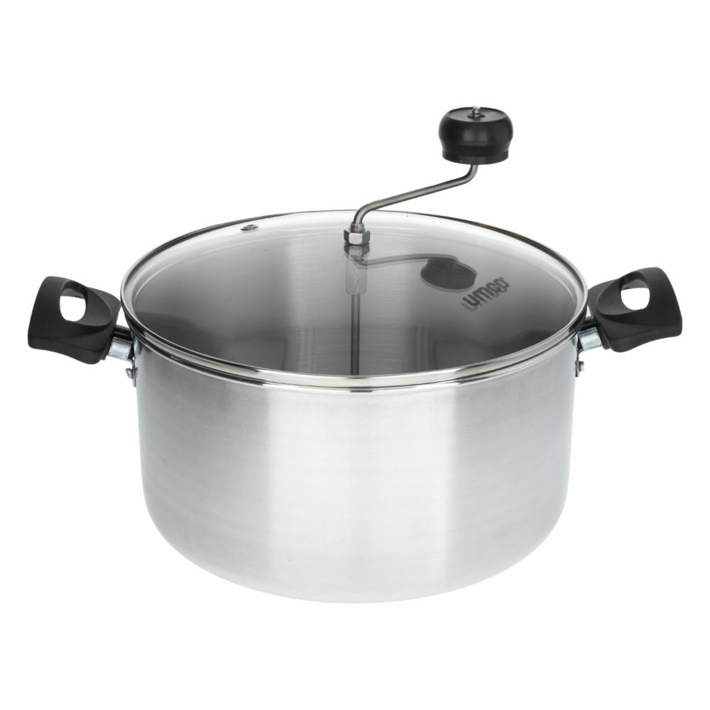 Olla Canguilera Aluminio Con Tapa De Vidrio UMCO 24 Cm - Supermaxi