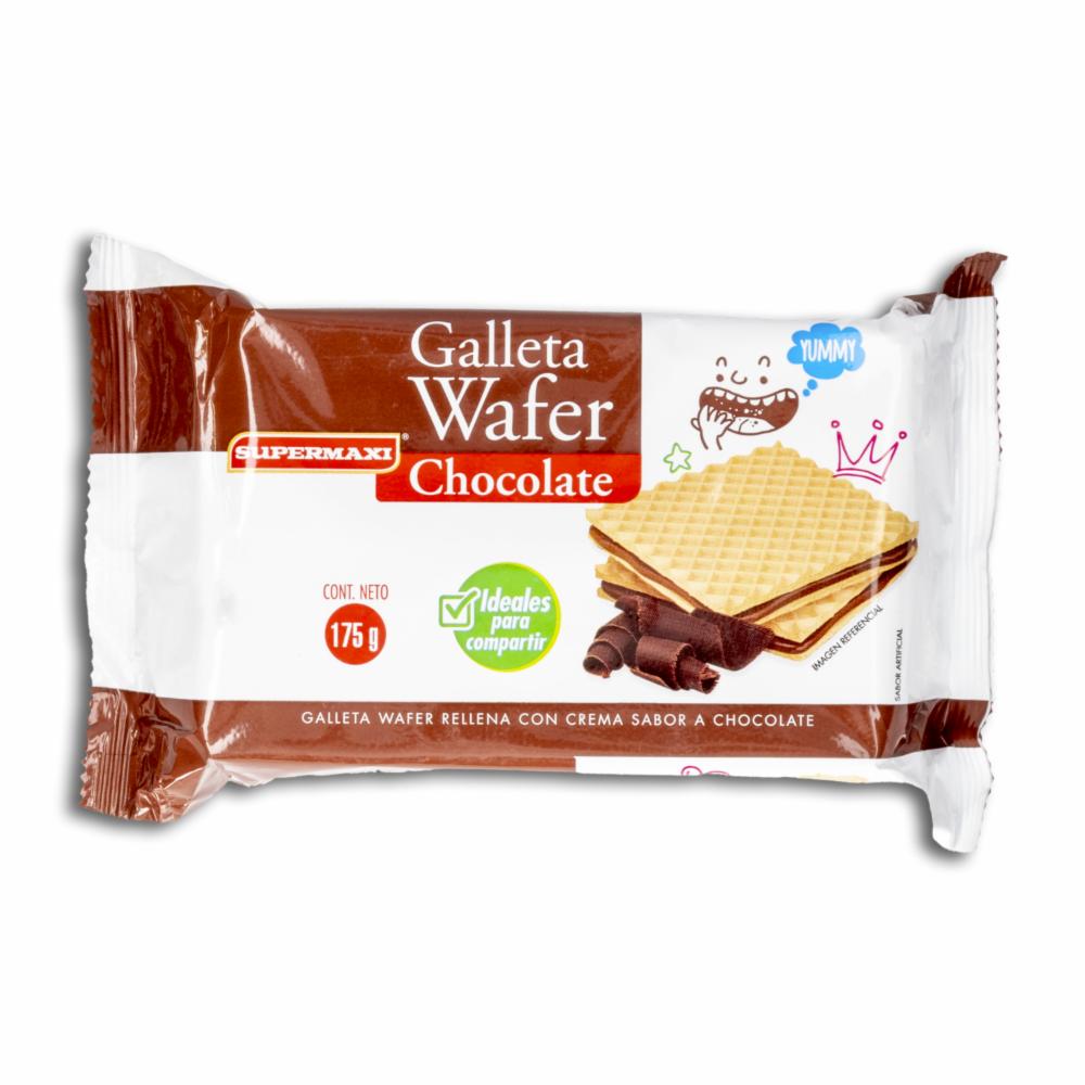 Galletas Waffer Rellenas Con Crema Sabor A Chocolate SUPERMAXI 175 G ...