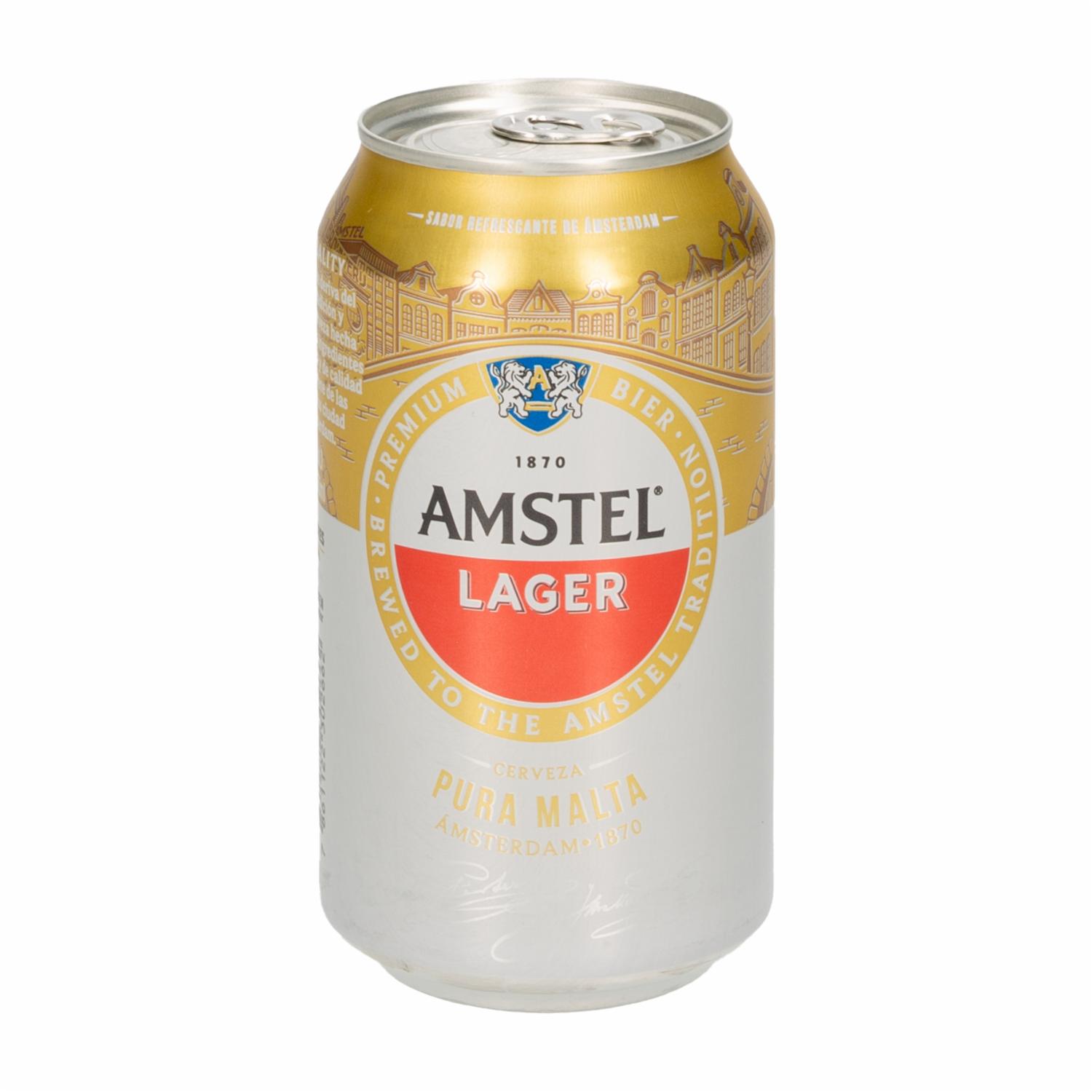 Cerveza Lager AMSTEL 355 ML - Supermaxi