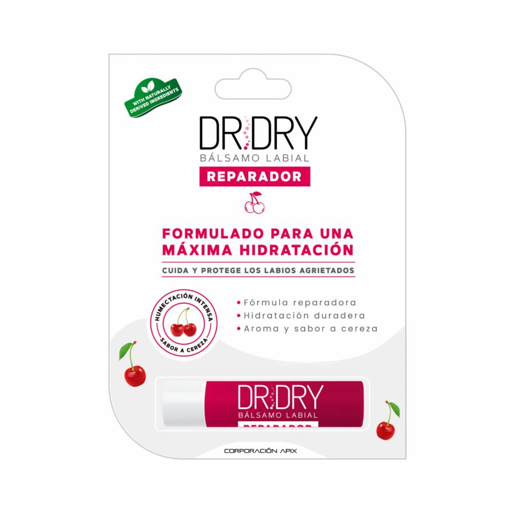 Bálsamo Labial Reparador Hidratante Sabor A Cereza DR. DRY 4.80 G ...