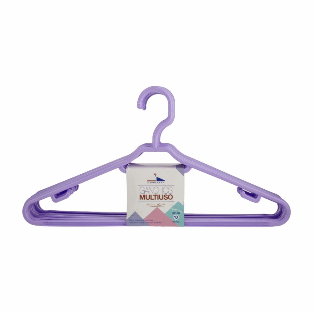 Armador Para Ropa Plástico Color Lavanda HANGERS S.A. 1 X 10 Unidades ...