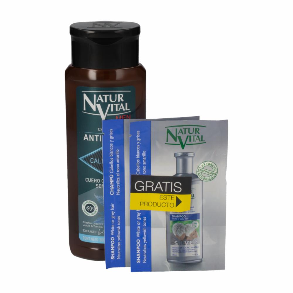 Shampoo Capilar Anticaspa Cabello Normal NATUR VITAL 300 Ml - Supermaxi