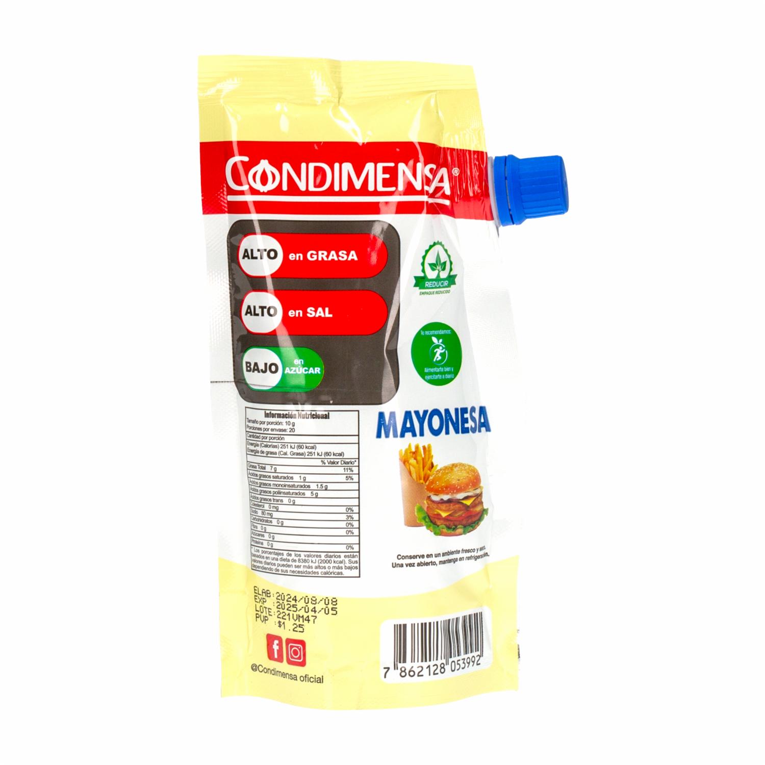 Mayonesa Básica CONDIMENSA 200 G - Supermaxi