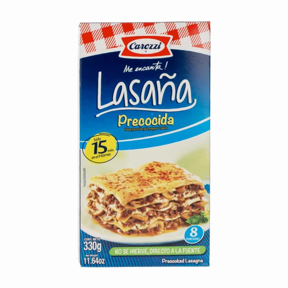 Pasta Lasaña Precocida CAROZZI 330 G - Supermaxi