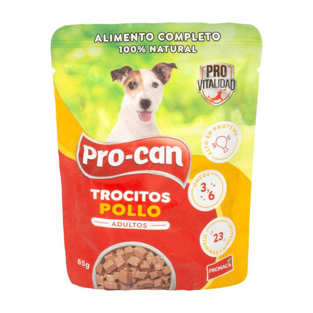 Alimento Húmedo Para Perros Adultos Sabor A Pollo En Sachet PRO-CAN ...