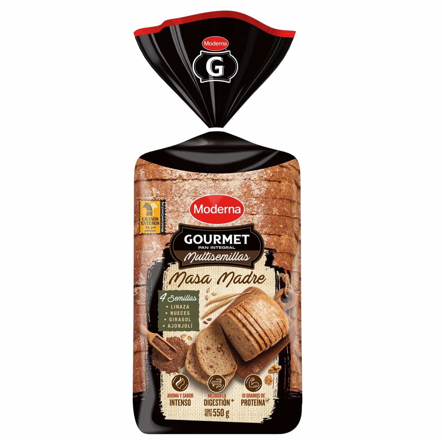 Pan Gourmet Multisemillas Masa Madre MODERNA 500 G - Supermaxi
