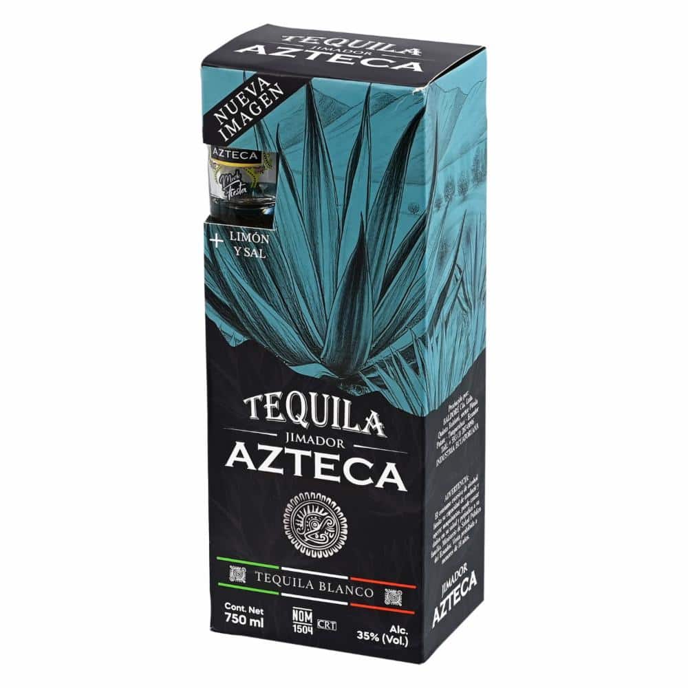 Tequila Blanco AZTECA 750 Ml - Supermaxi
