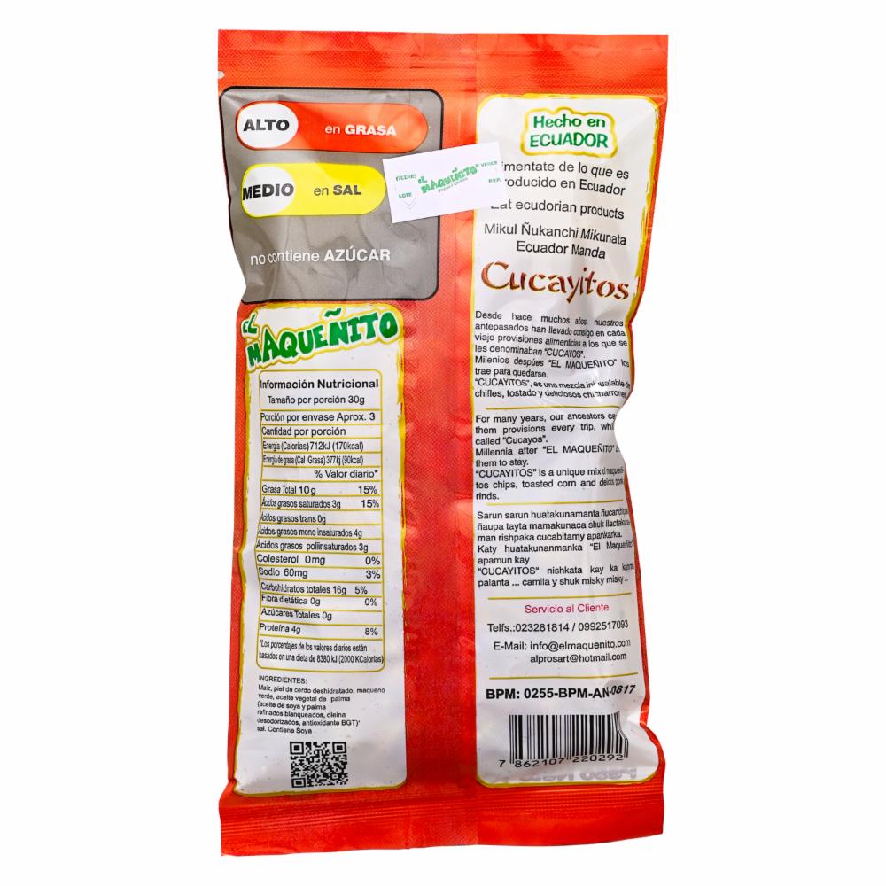 Bocaditos Mix Cucayitos EL MAQUEÑITO 100 G - Supermaxi