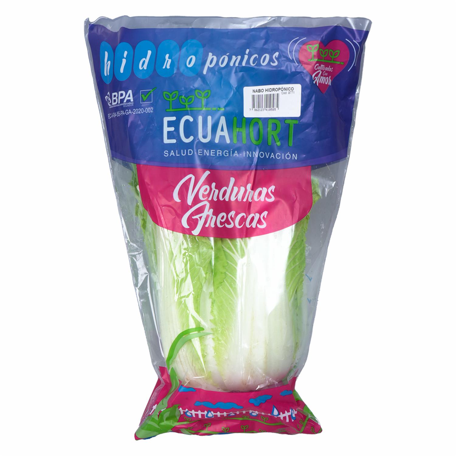 Nabo Chino Fresco Hidropónico ECUAHORT 700 G - Supermaxi