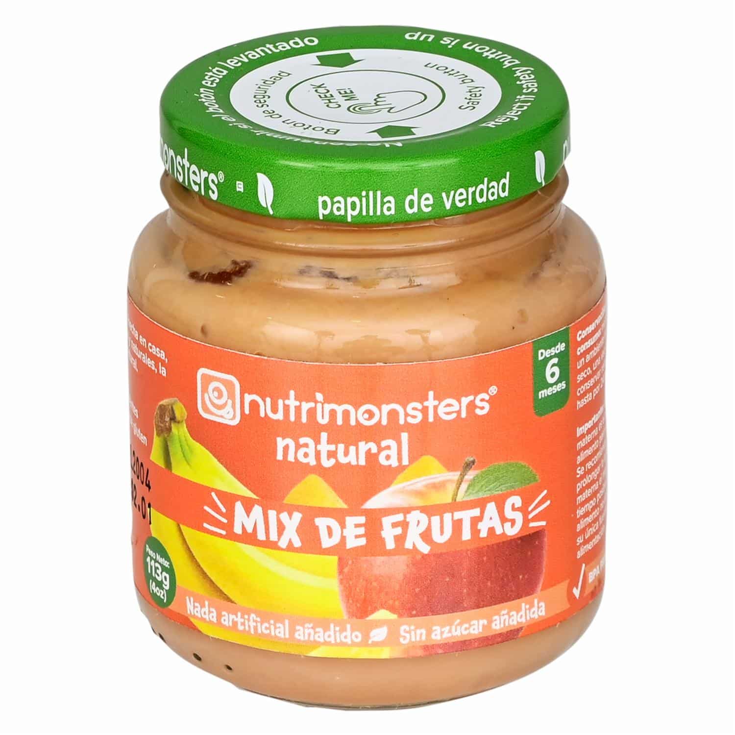 Compota Compota Mix Frutas NUTRIMONSTERS 113 G - Supermaxi