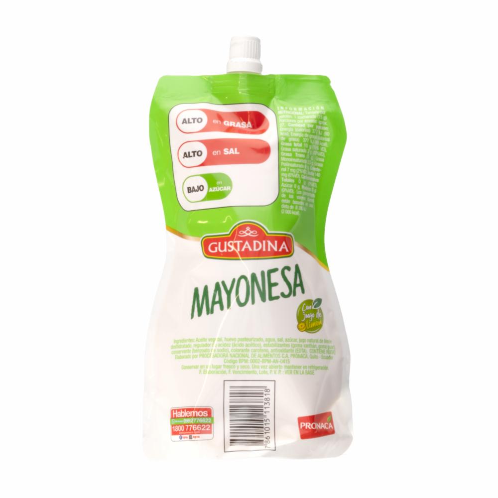 Mayonesa Con Jugo De Limón GUSTADINA 400 G - Supermaxi