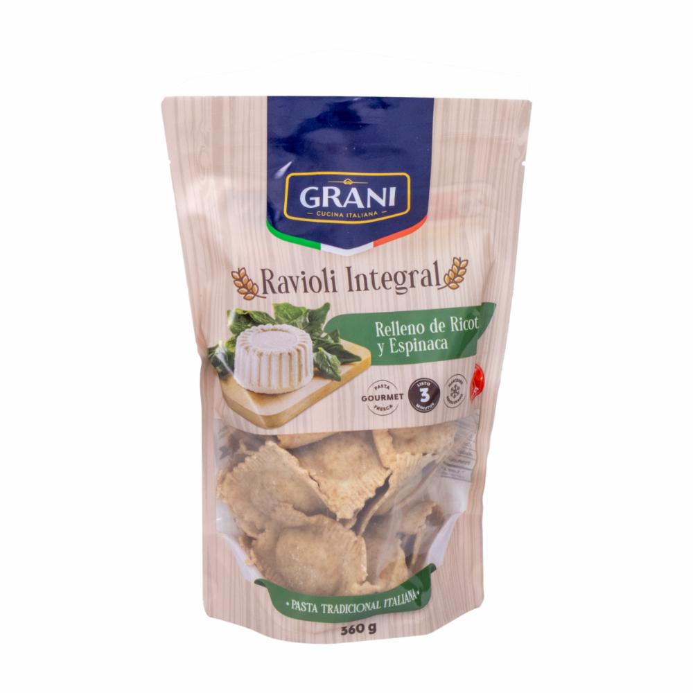 Ravioli Integral Ricotta Y Espinaca GRANI 360 g - Supermaxi