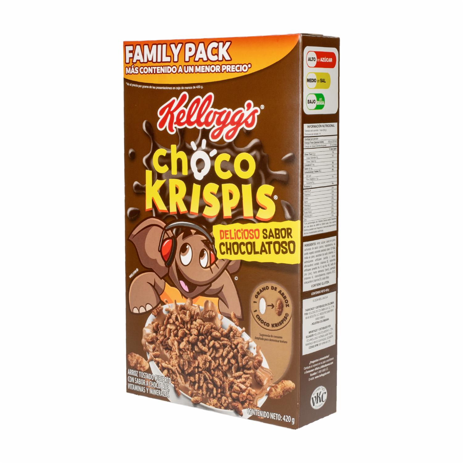 Cereal Chocolatoso CHOCOKRISPIS KELLOGGS 420 G - Supermaxi