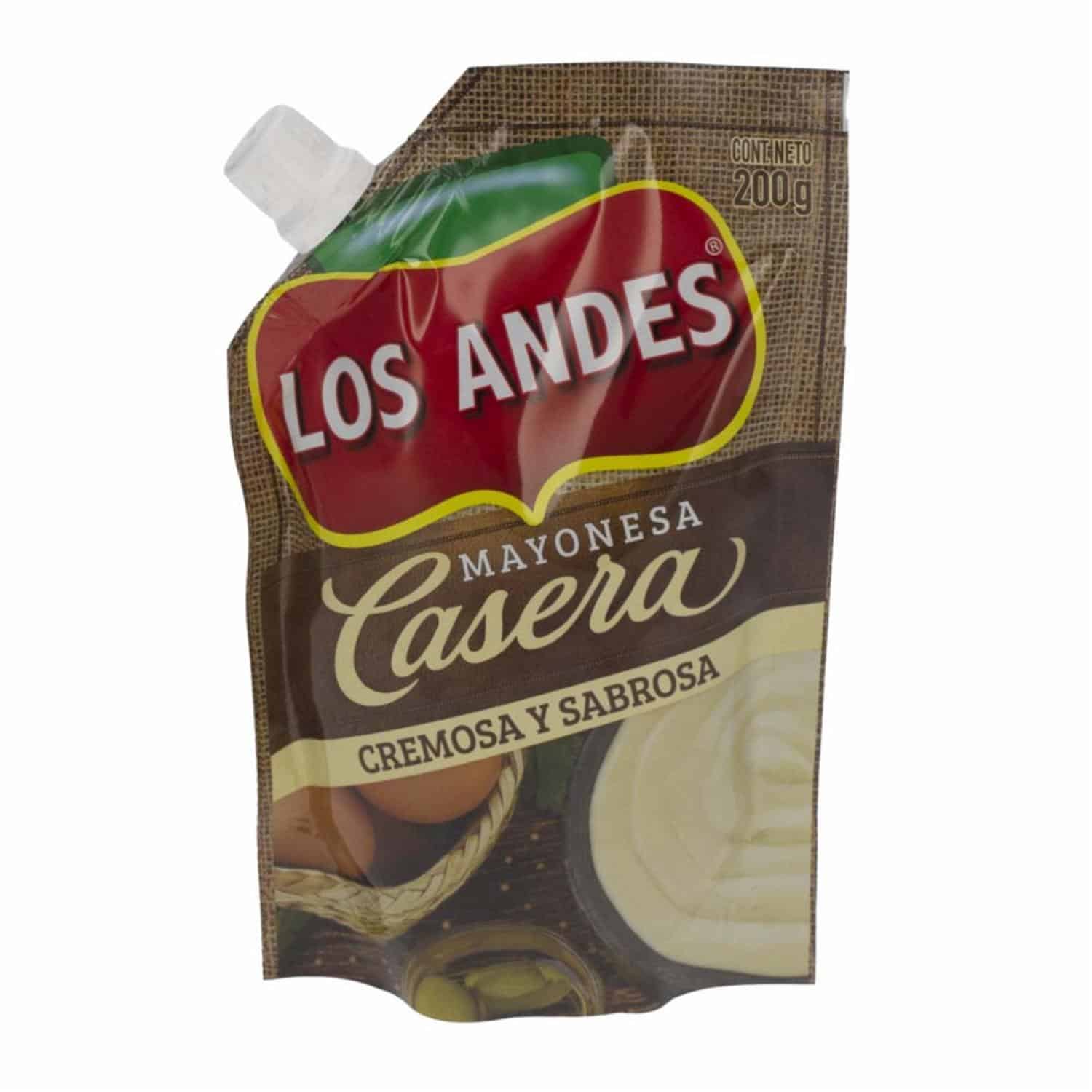 Mayonesa Natural Casera LOS ANDES 200 G - Supermaxi