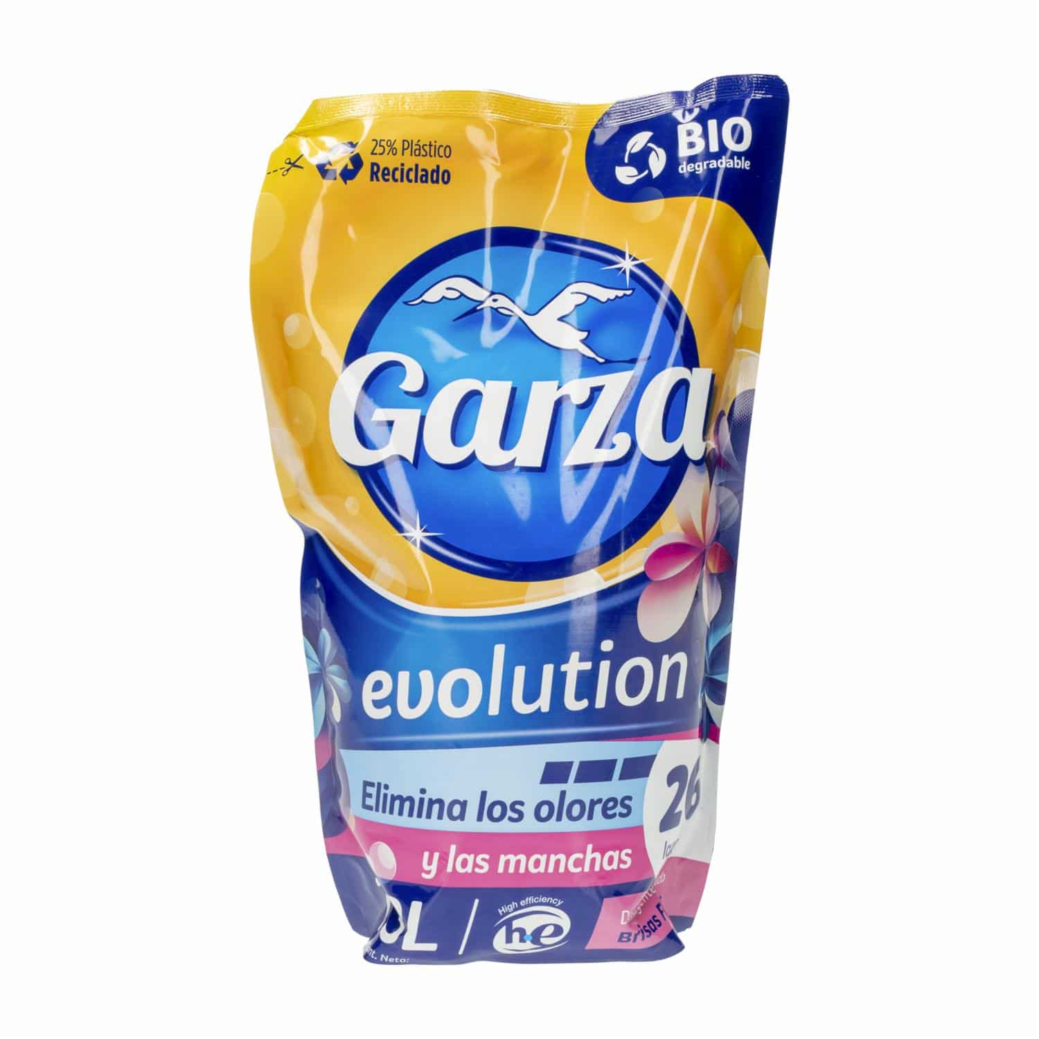 Detergentes Líquido Evolution Brisas Floral GARZA 1300 Ml - Supermaxi