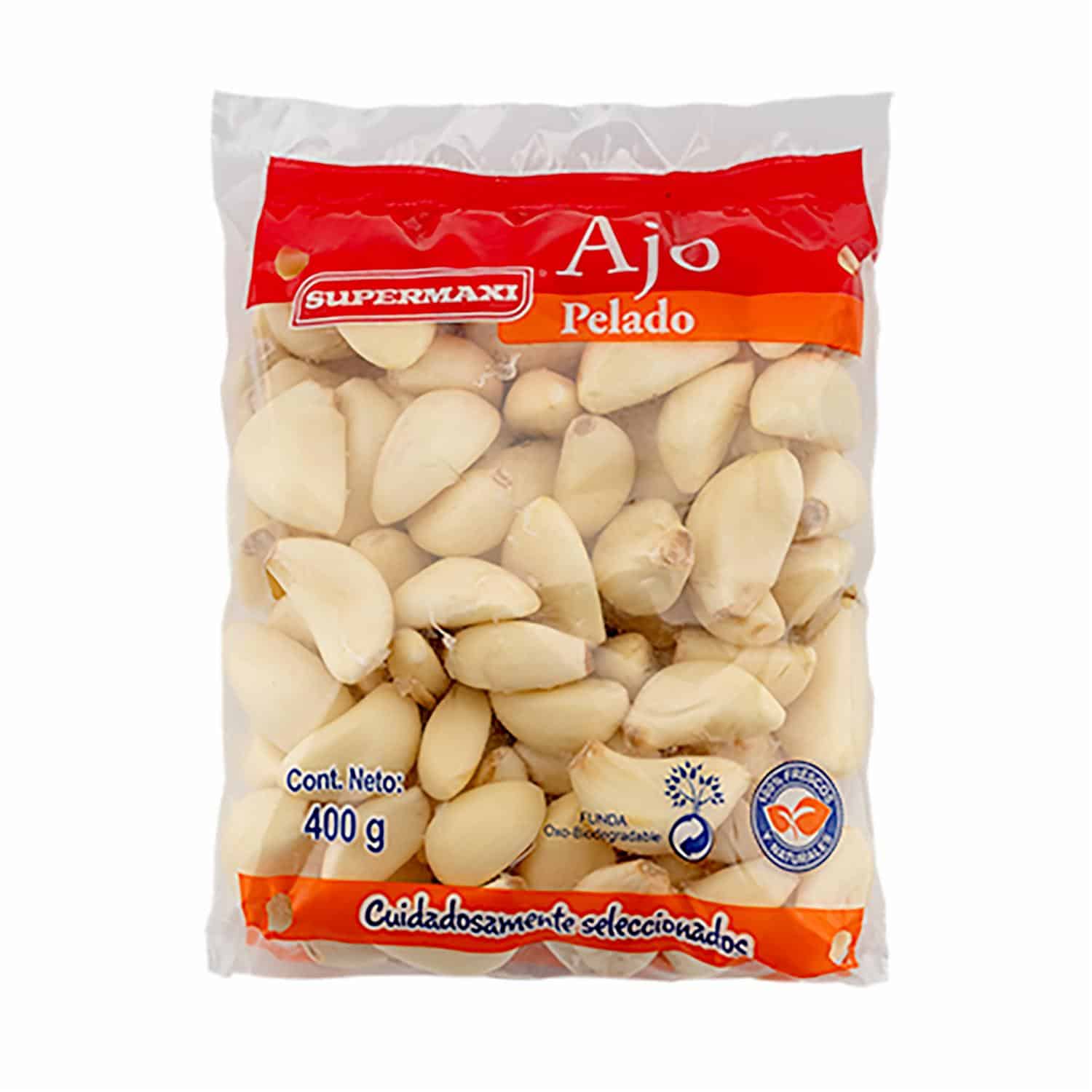 Ajo Empacado Pelado Grande SUPERMAXI 400G - Supermaxi