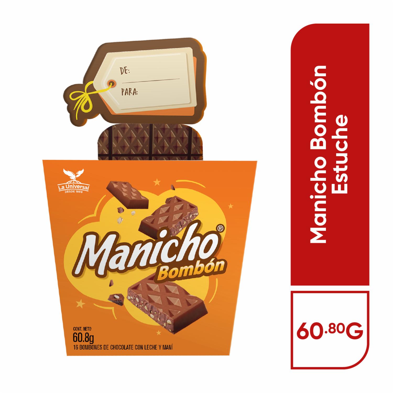 Chocolate Bombón Estuche Reno MANICHO 60,80 G - Supermaxi