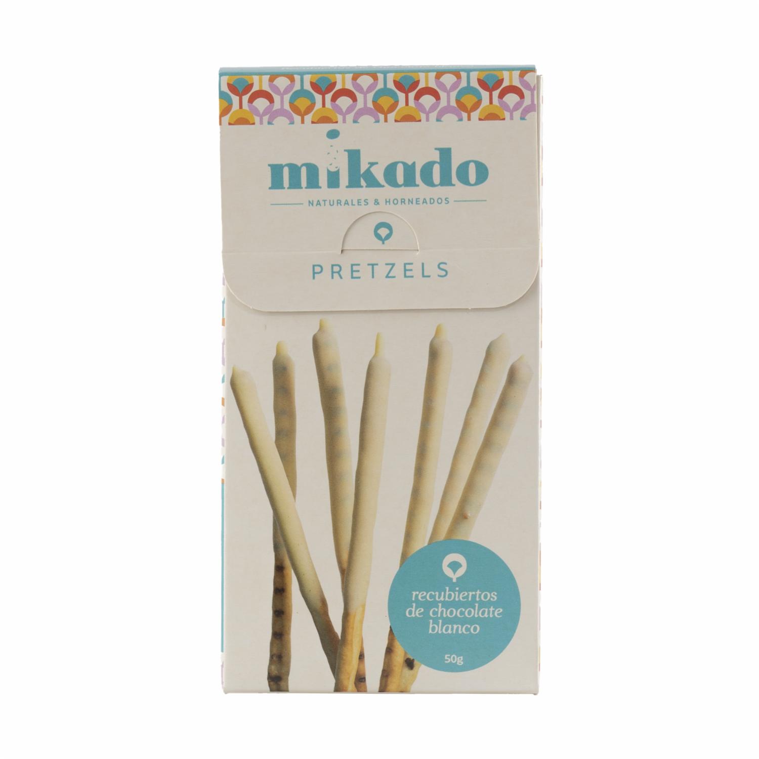 Palitos De Pretzel Recubiertos De Chocolate Blanco MIKADO 50 G - Supermaxi