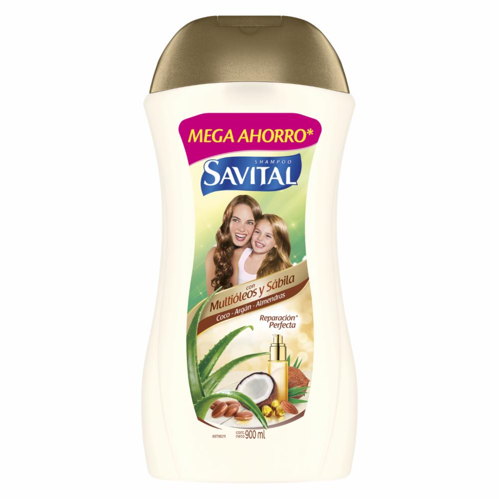 Shampoo Multióleos Y Sábila SAVITAL 900 Ml - Supermaxi