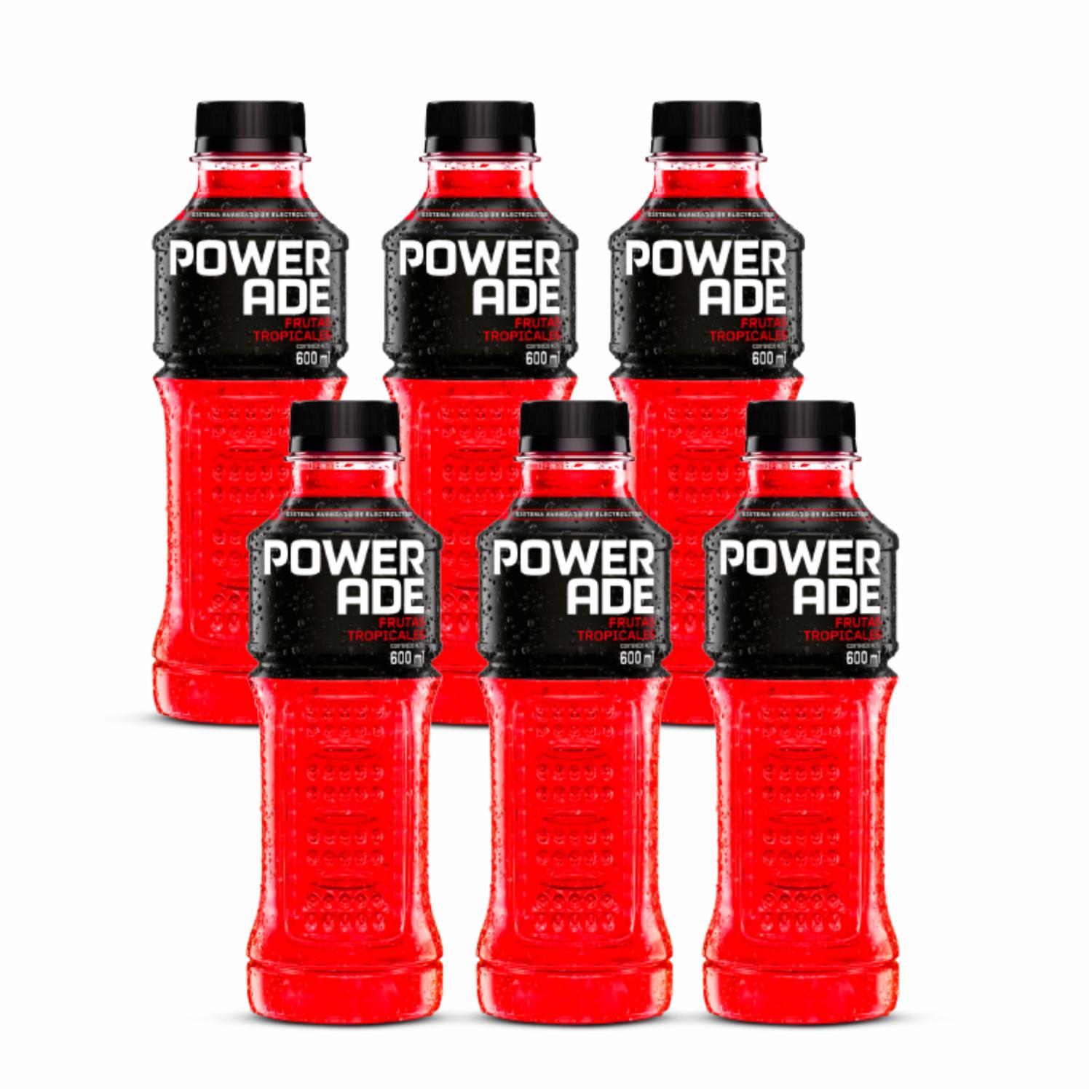 Bebida Isotónica Sabor A Frutos Tropicales POWERADE 6X600 Ml - Supermaxi
