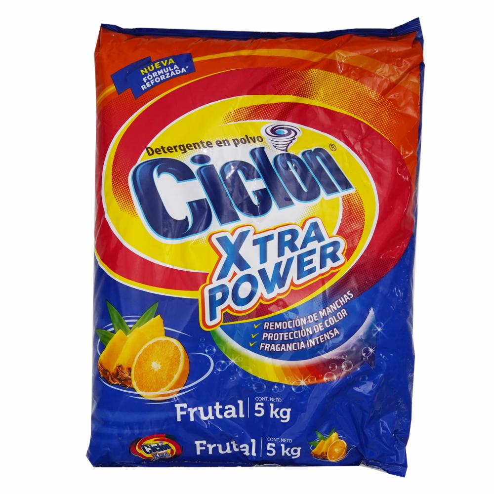Detergente En Polvo Xtra Power Con Aroma Frutal CICLÓN 5000 G - Supermaxi
