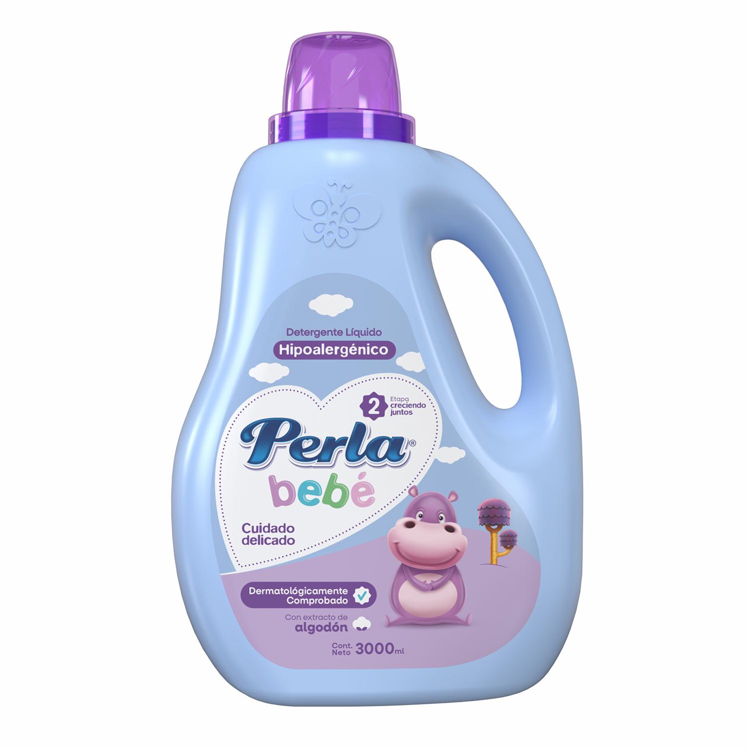 Detergente Líquido Para Bebes Pieles Sensibles PERLA 3000 Ml - Supermaxi